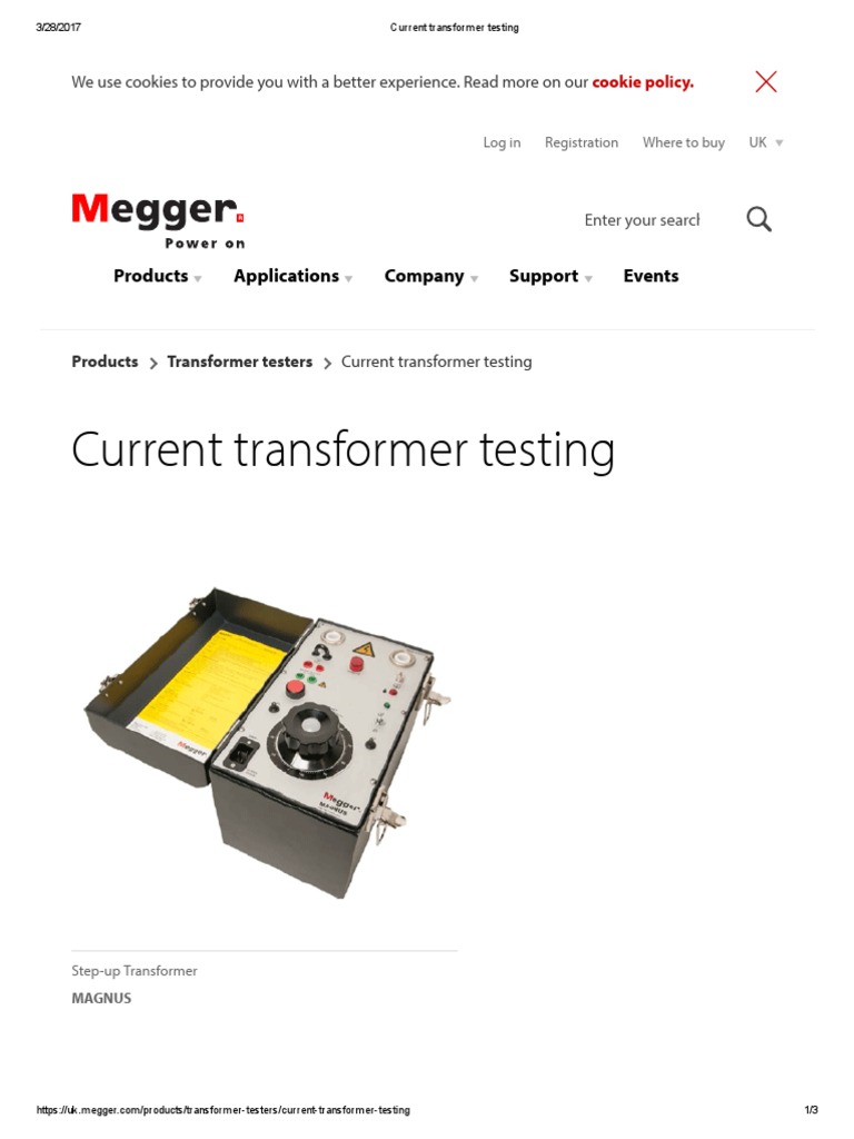 Current Transformer Testing: Products Applications Company Support ...