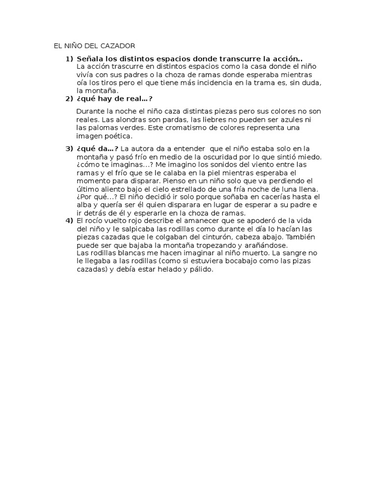 El Niño Del Cazador | PDF | Ficción general