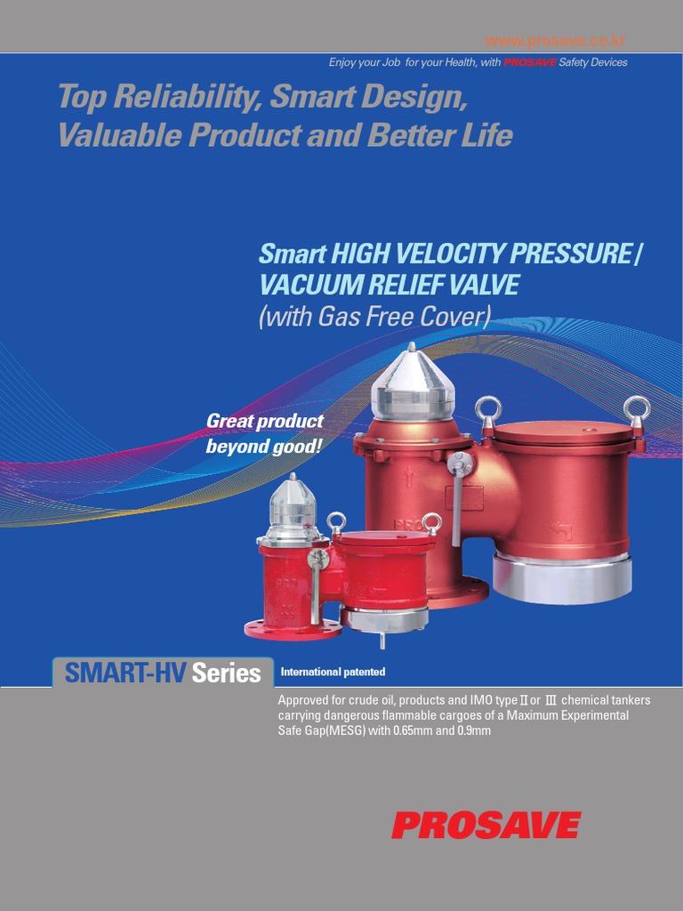 PROSAVE Smart High Velocity Press-Vacuum Relief Valve | PDF | Oil ...