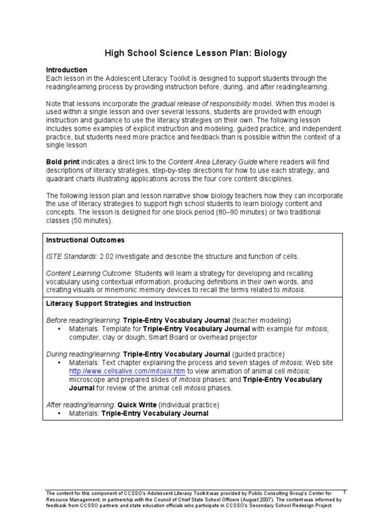 Biology - Phases of Mitosis | Download Free PDF | Mitosis | Vocabulary