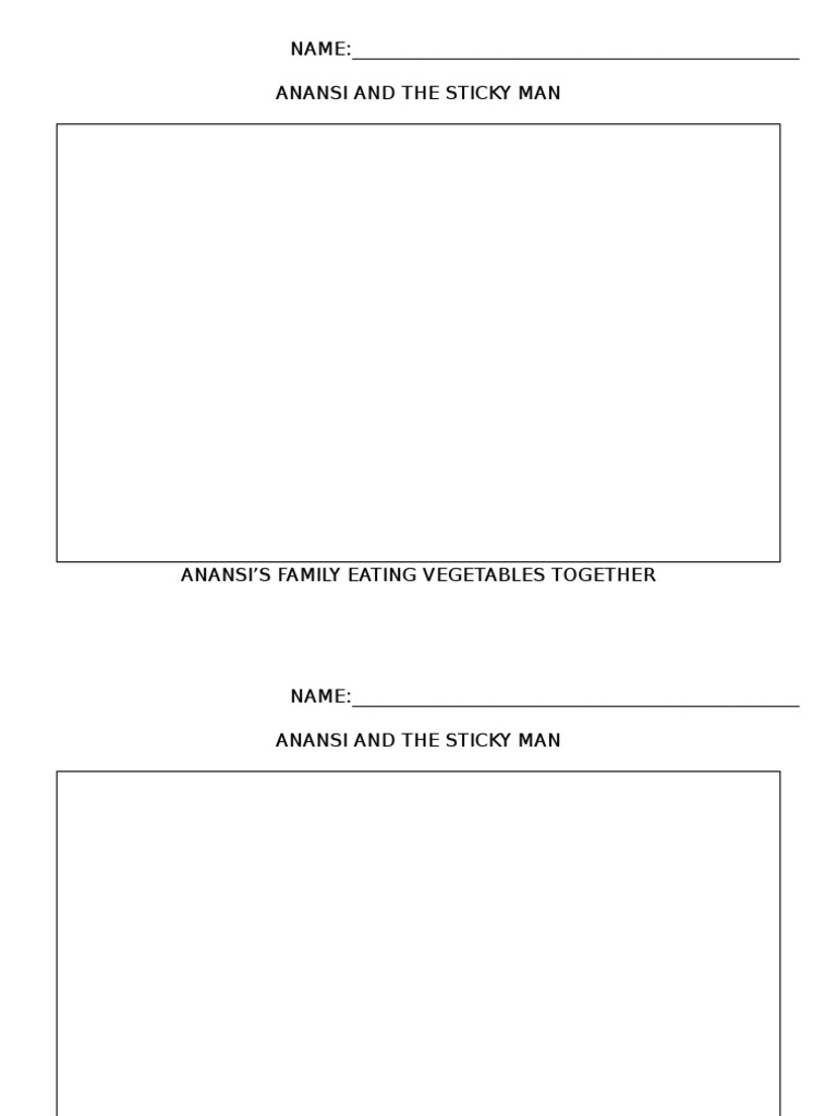 Anansi Drawing Sequencing | PDF