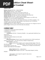 DND 5E Encounter Sheet Combat Tracker | PDF | Fantasy Role Playing ...