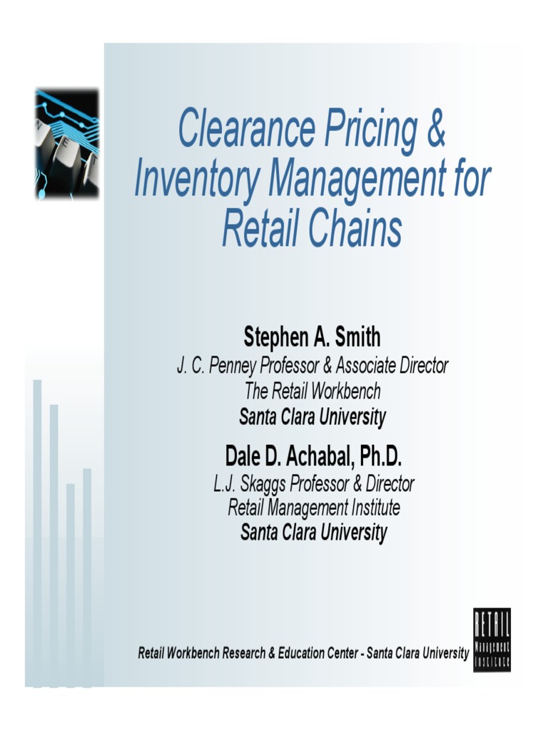 Clearance Pricing & Inventory Management For Retail Chains | PDF ...