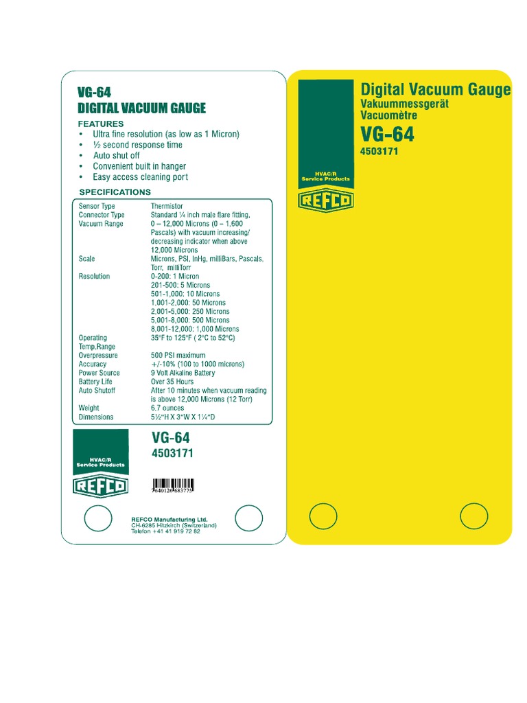 Manual VG-64 E | PDF