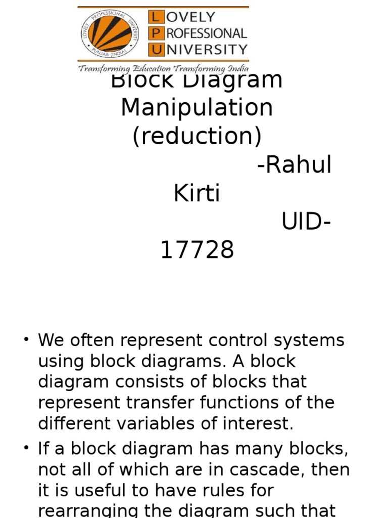 Block Diagram Algebra Uploaded | PDF | Teaching Mathematics ...