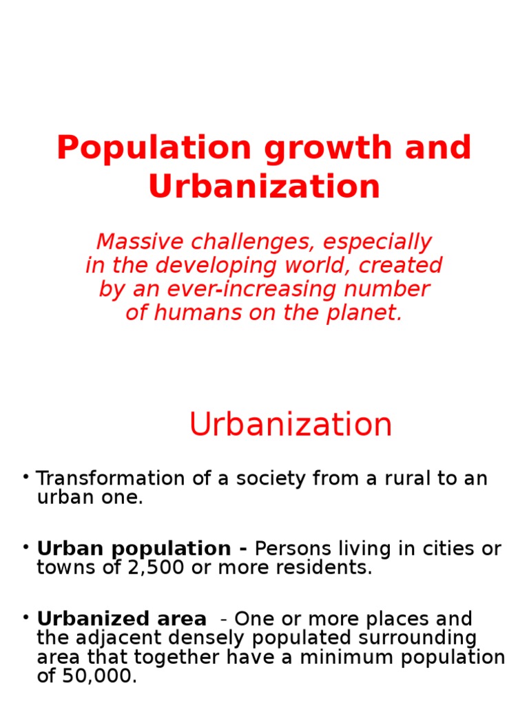 Urbanization | PDF | Urbanization | Slum