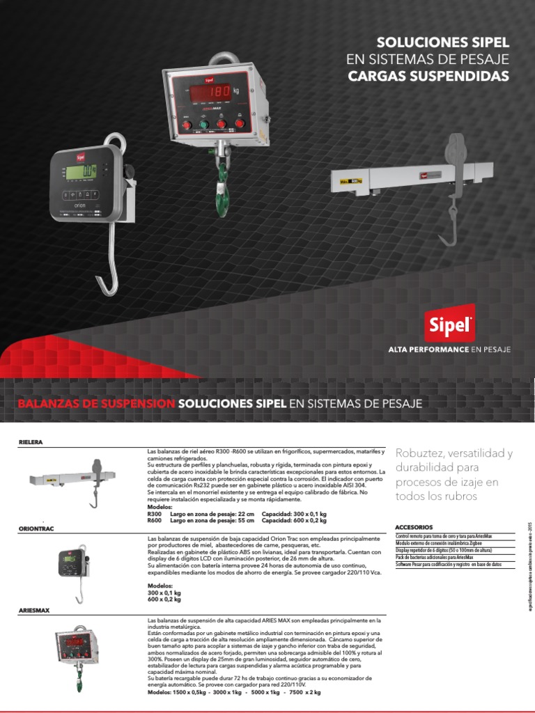 Balanzas Industriales SIPEL | PDF | Acero | Energía y recursos