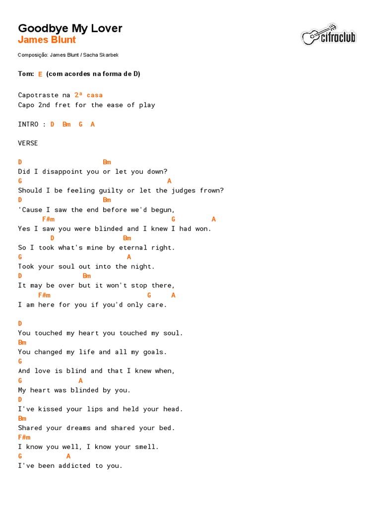 Goodbye My Lover Guitar Chords Here's An EASY Way To Play “All You