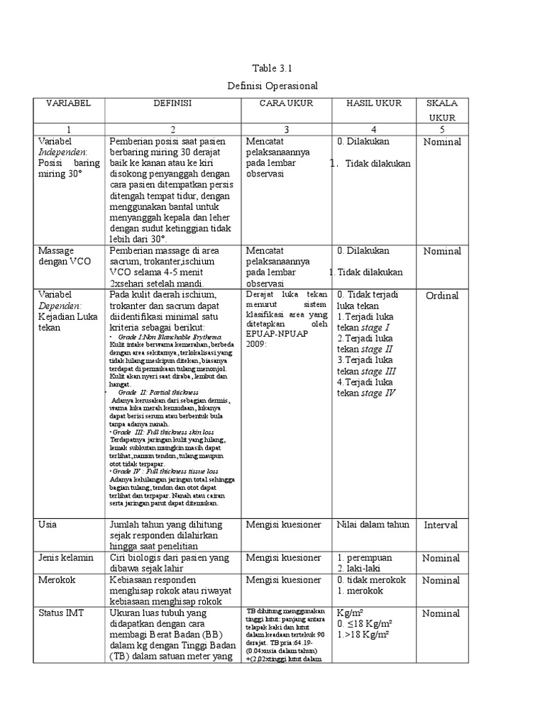 Definisi Operasional | PDF