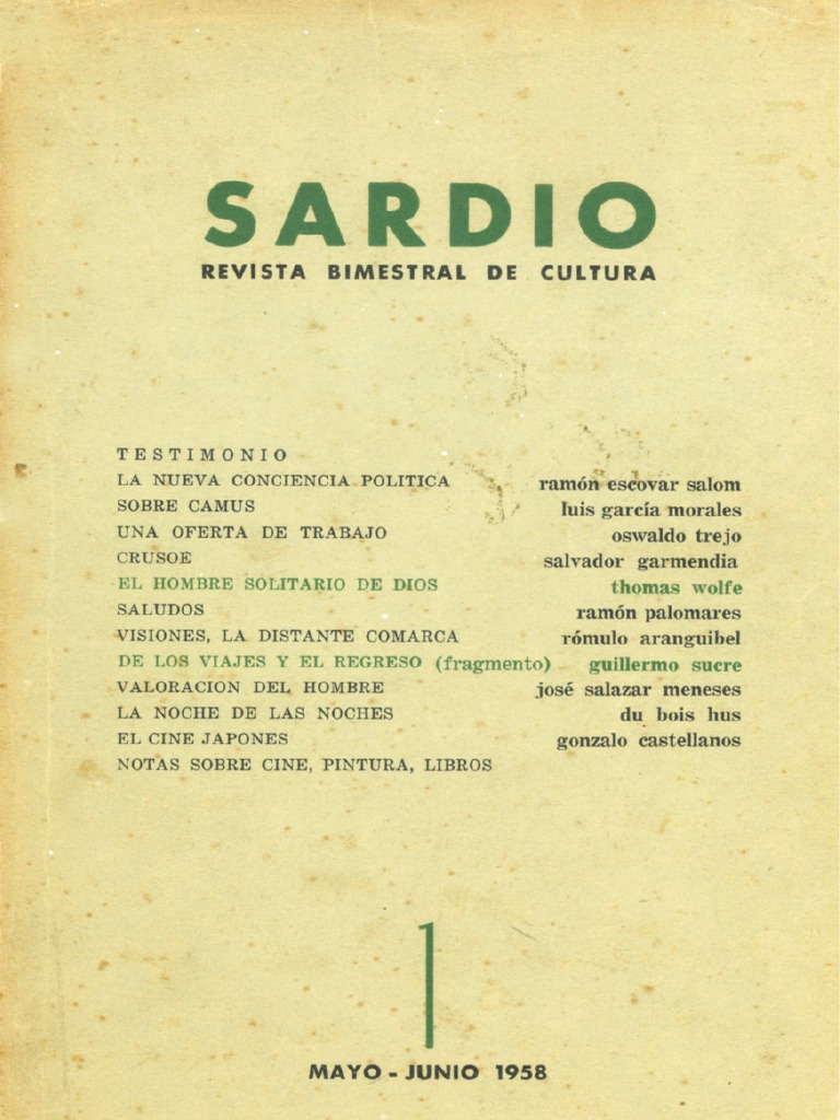 Revista Sardio No. 1 PDF | PDF