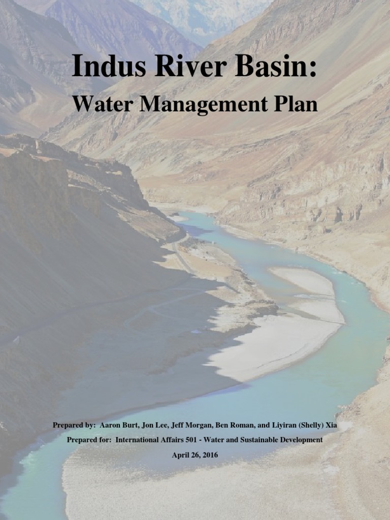 Indus River Basin Water Management Plan | Indus River | Water Resources