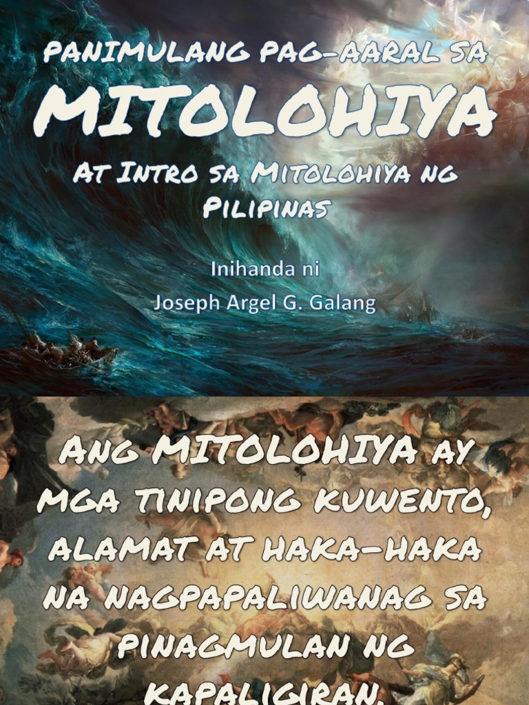 Mitolohiya Picture Presentation | PDF