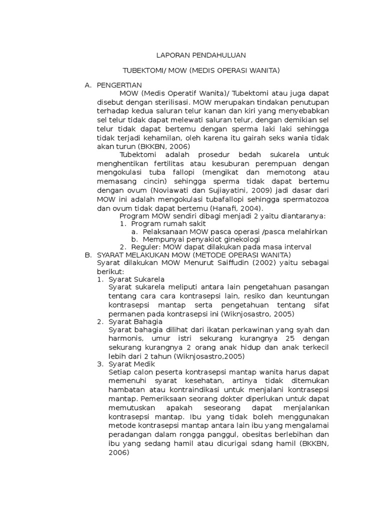 Panduan Lengkap Tubektomi untuk Wanita | PDF | Kesehatan Holistik