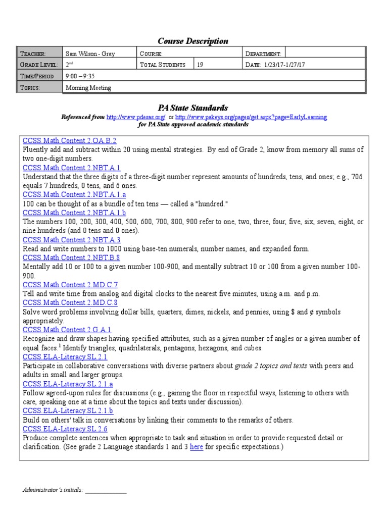 Morning Meeting Lesson Plan | PDF | Teachers | Educational Assessment