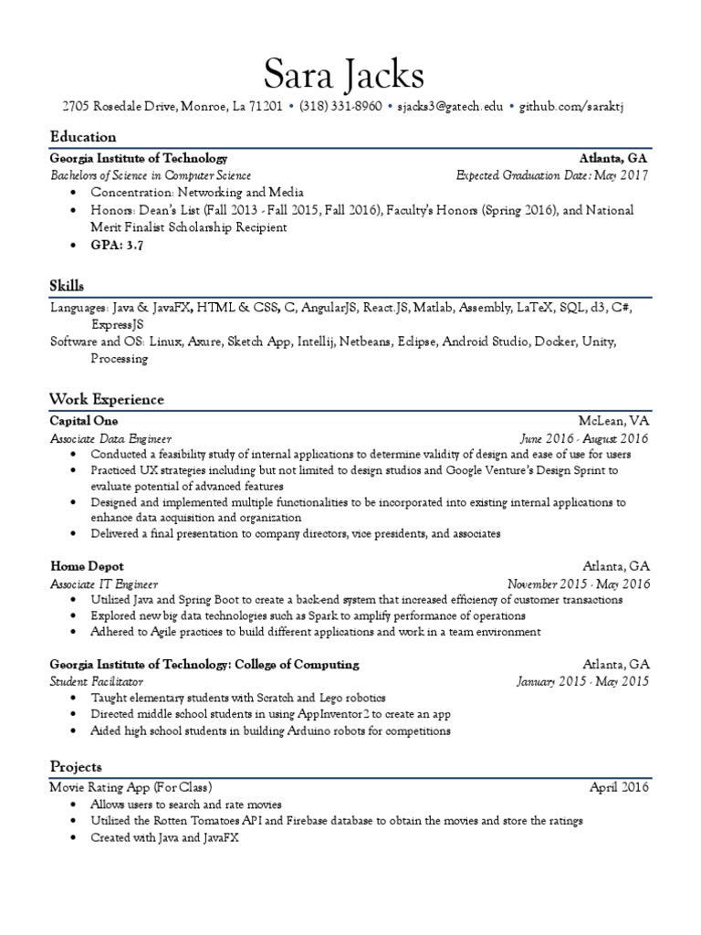 Sara Resume | PDF | Application Software | Java (Programming Language)