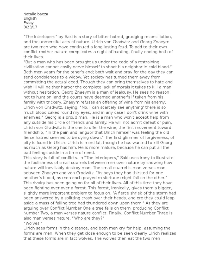 The Interlopers | Download Free PDF | Saki