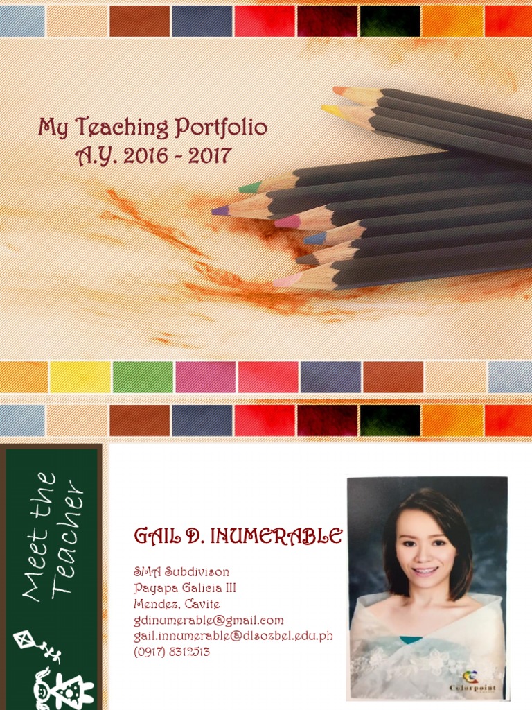 My Teaching Portfolio | PDF | Classroom | Learning