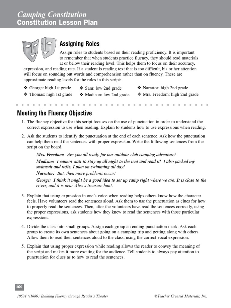 Camping Constitution Readers Theater | PDF | Constitutional Convention ...