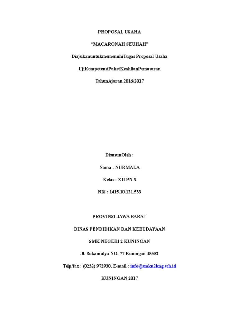 Proposal Ujikom | PDF