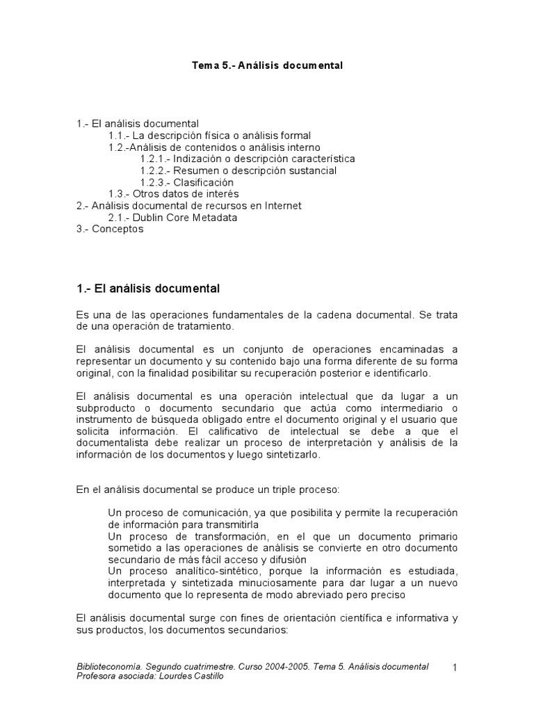 Analisis Documental PDF | PDF
