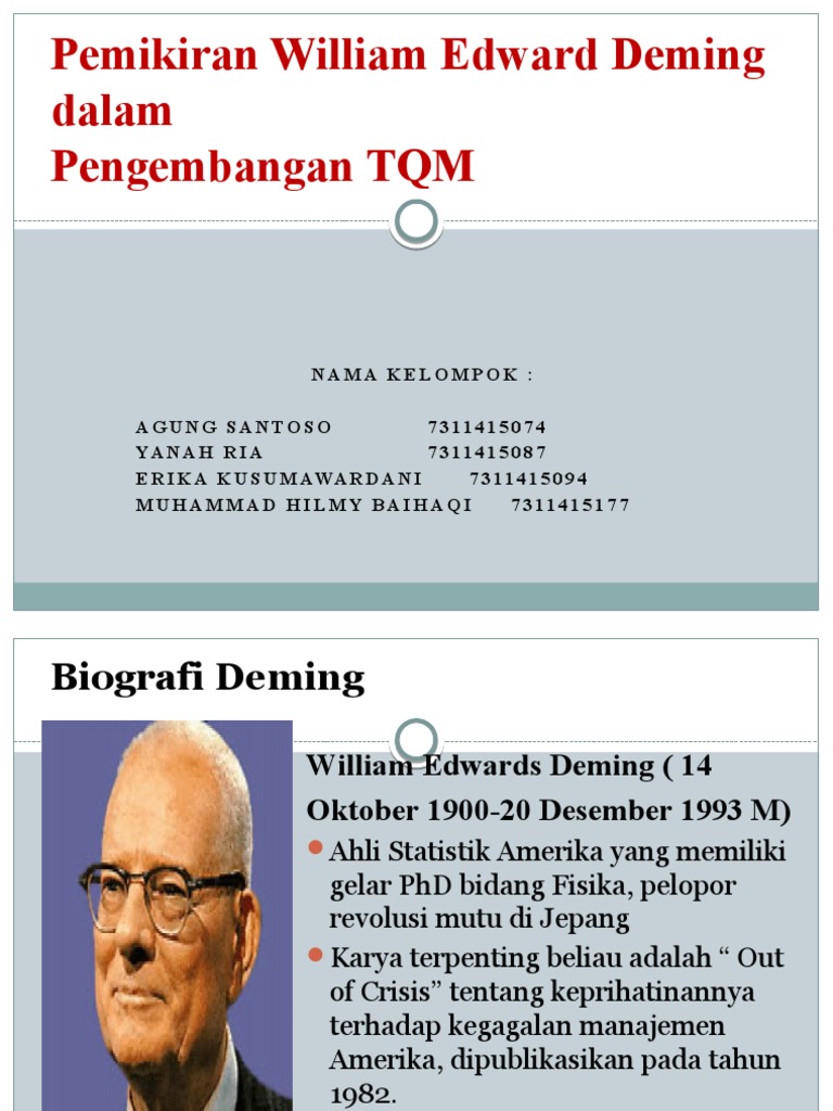 TQM Deming | PDF