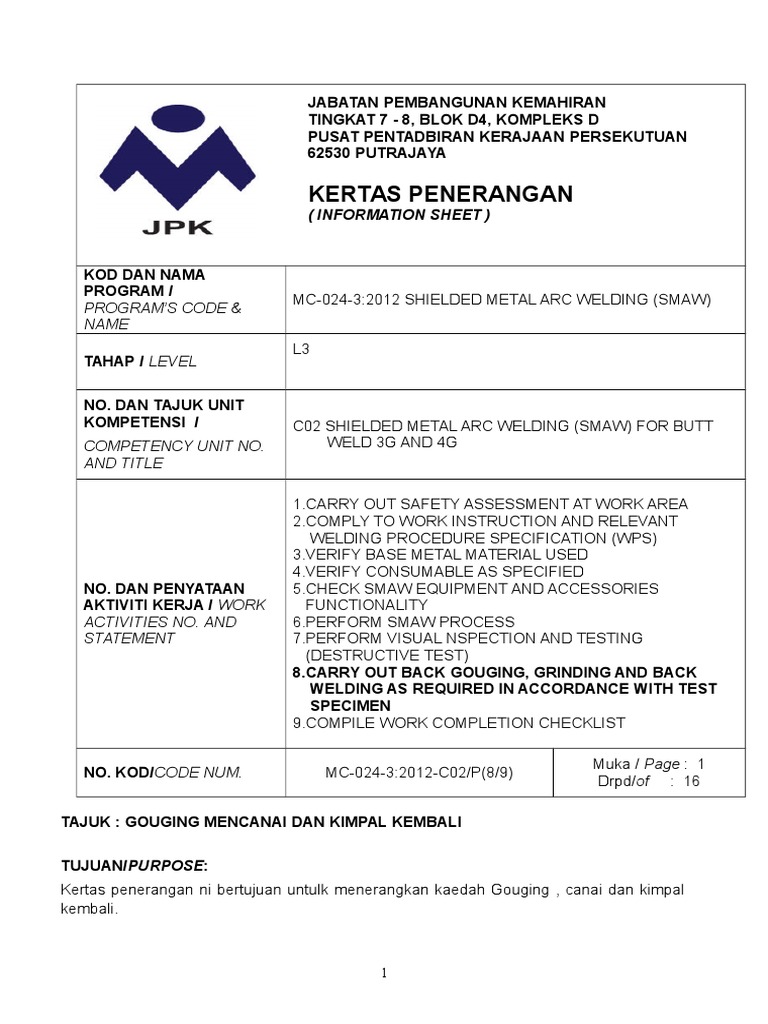Proses Gouging dan Kimpalan Kembali | PDF