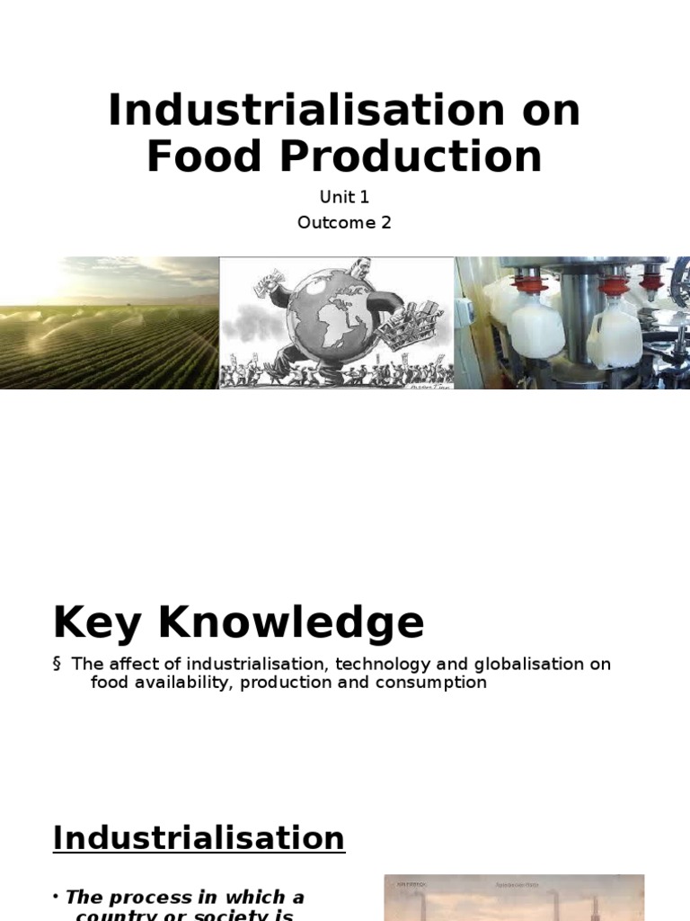 Industrialization in Food Production | PDF | Crop Rotation | Fertilizer