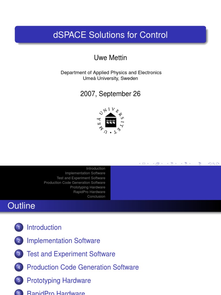 DSPACE Solutions For Control | PDF | Software Prototyping | Input/Output