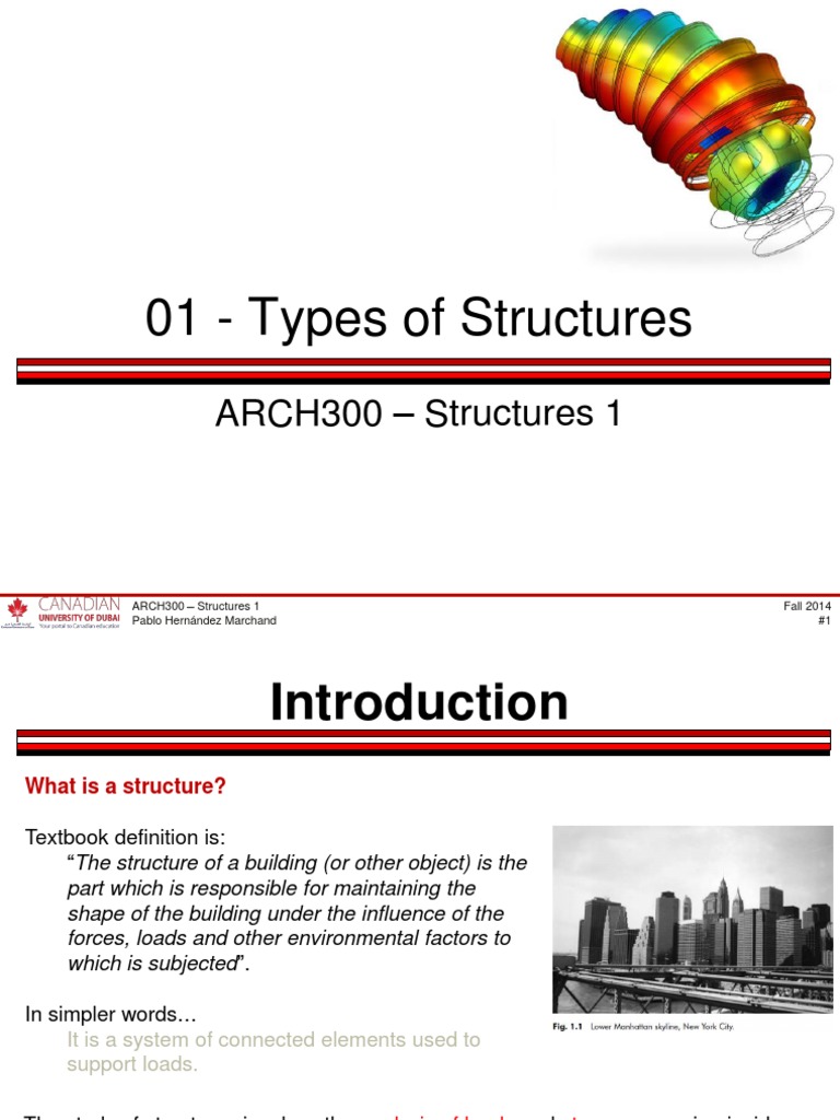 01 - Types of Structures | PDF | Beam (Structure) | Bending