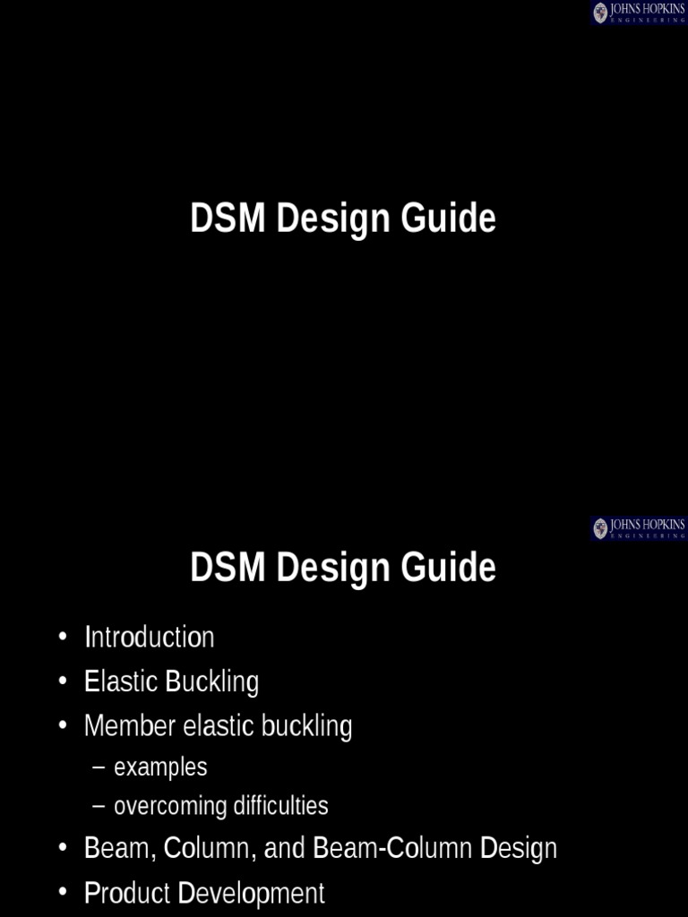 4 - DSM Design Guide | PDF | Buckling | Strength Of Materials