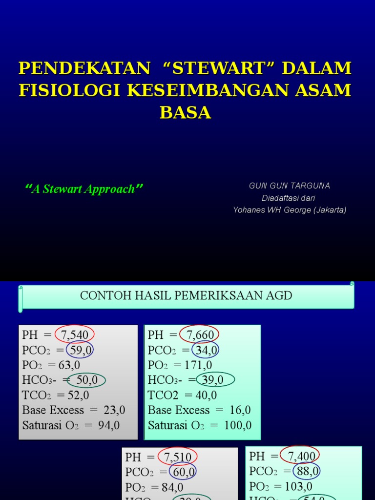Pendekatan Stewart Dalam Fisiologi Kesimbangan Asam Basa | PDF