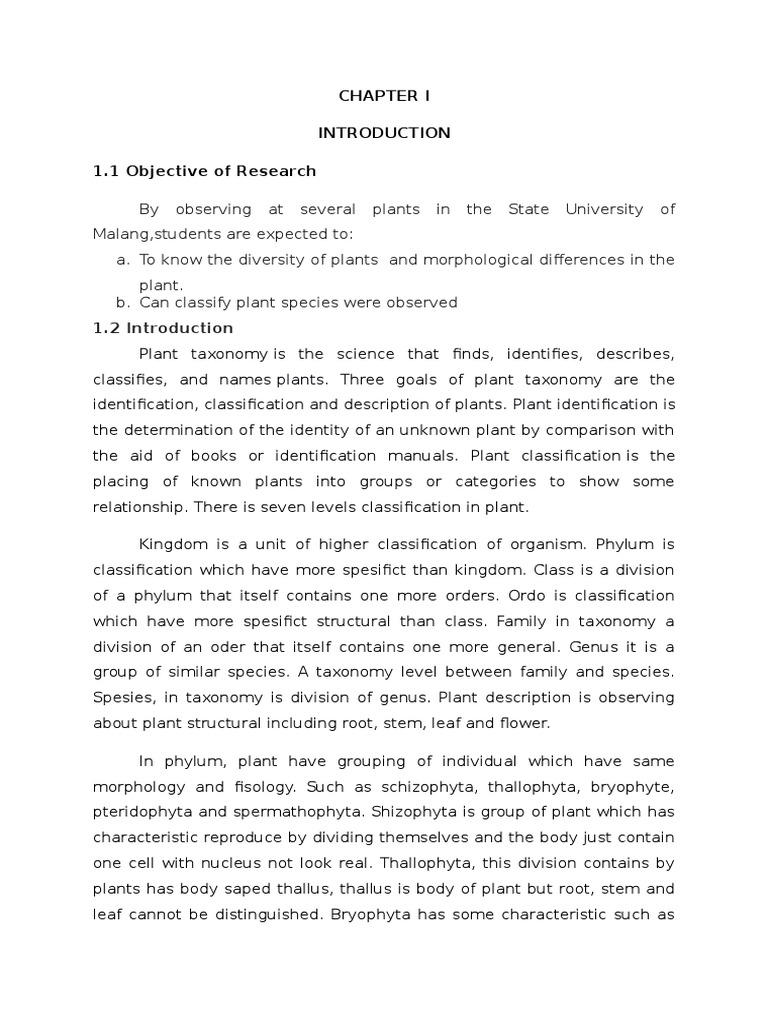 Plants Reports | PDF | Flowers | Taxonomy (Biology)