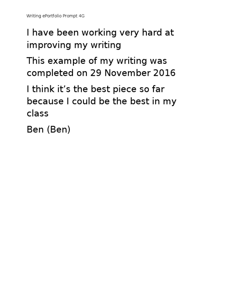 I Have Been Working Very Hard at Improving My Writing | PDF
