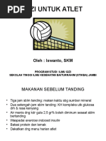Menu Gizi Optimal untuk Atlet | PDF