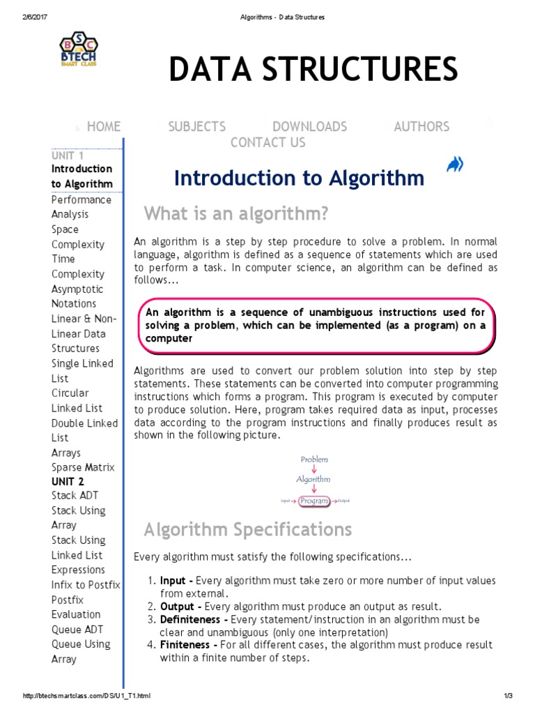 Algorithms Data Structures Download Free Pdf Algorithms Subroutine