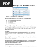 Automatic Receipts and Remittance Guide | PDF | Receipt | Payments