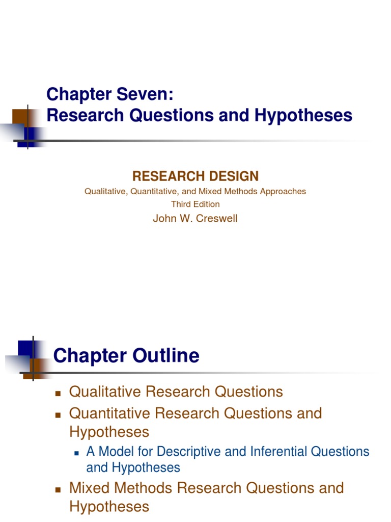 Ch07 PPT RQsandHypotheses | PDF | Hypothesis | Quantitative Research