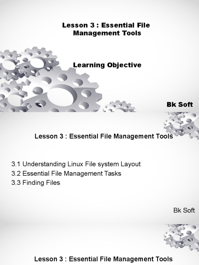 Essential Linux File Management Tools | PDF