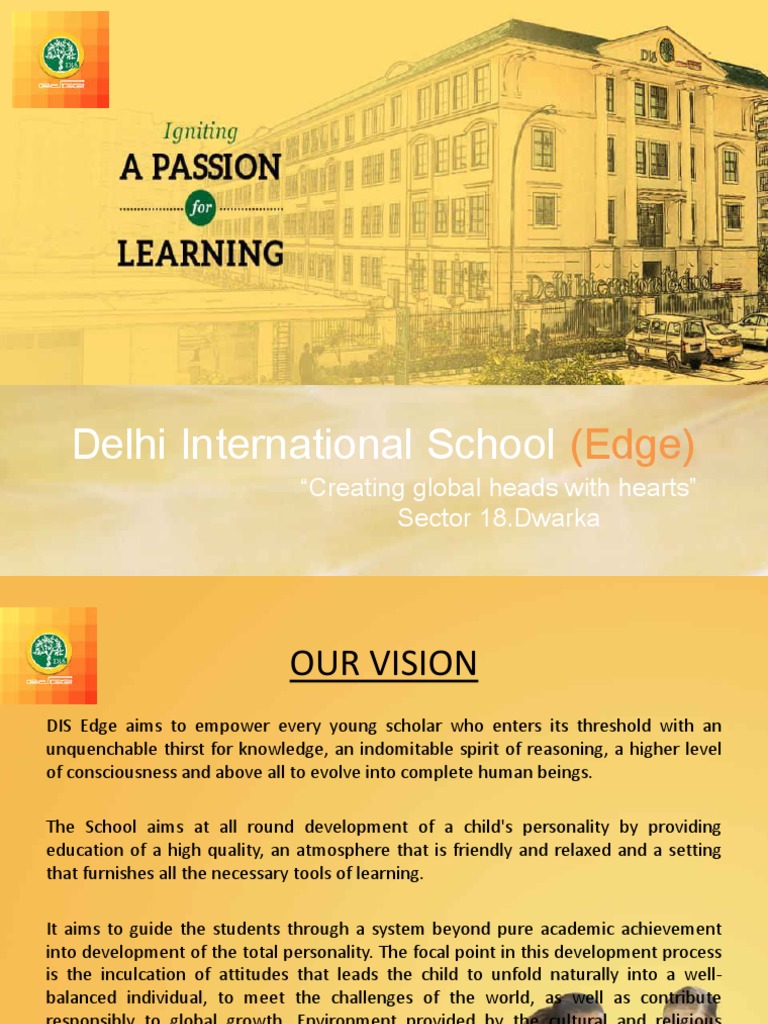 Admission Enquiry in Play School - DIS Edge Dwarka | PDF