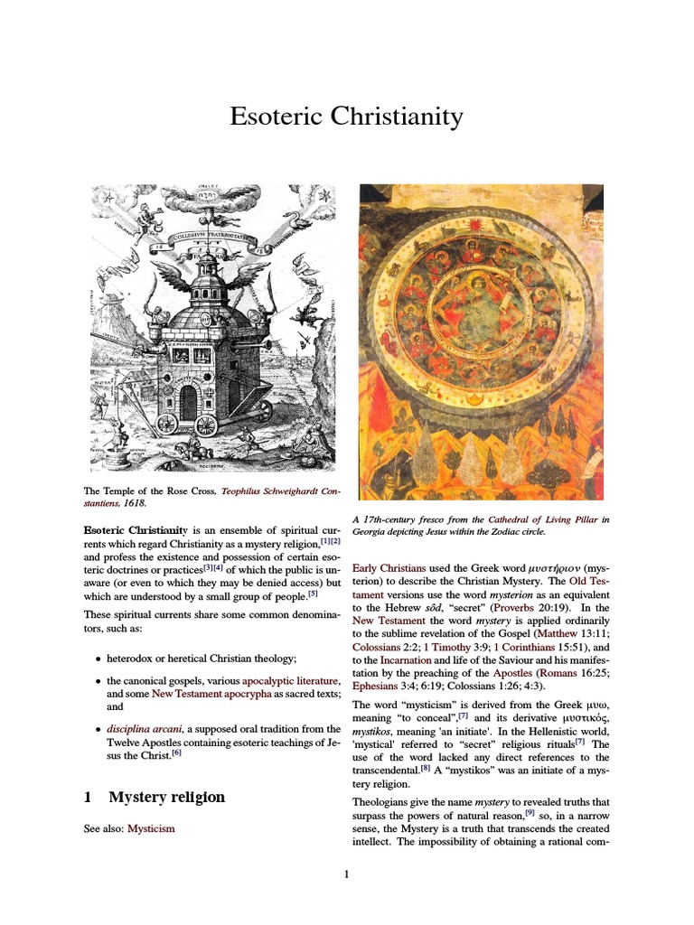 Esoteric Christianity | Esotericism | Religious Belief And Doctrine