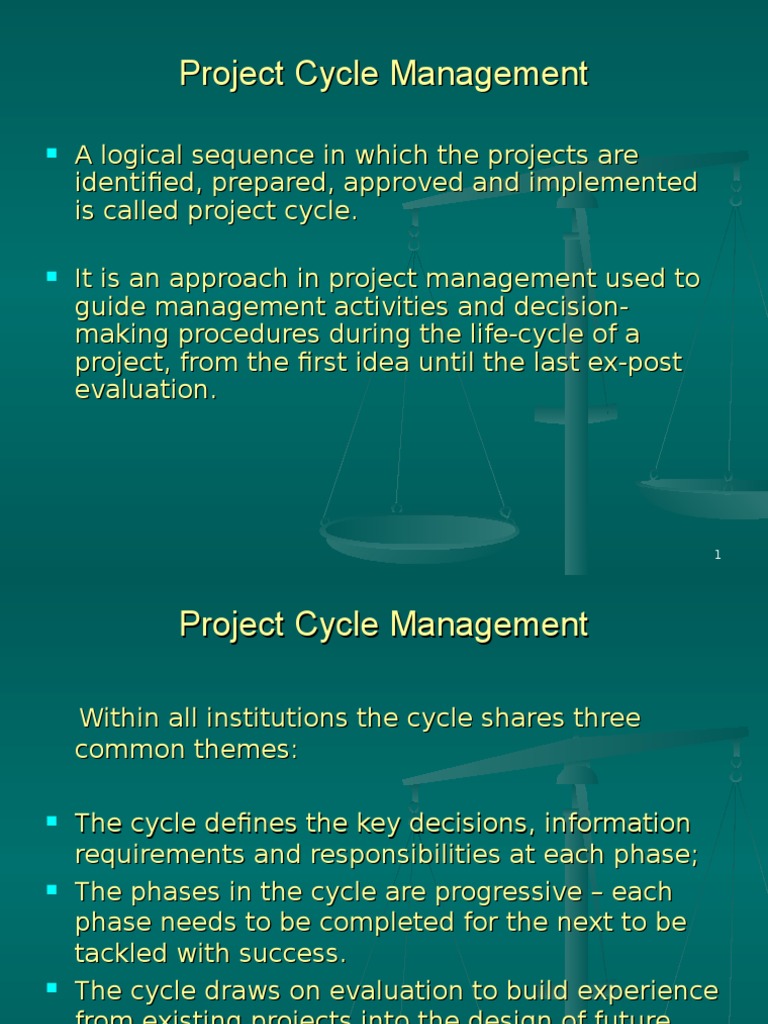 3 - Project Cycle Management | PDF | Goal | Evaluation