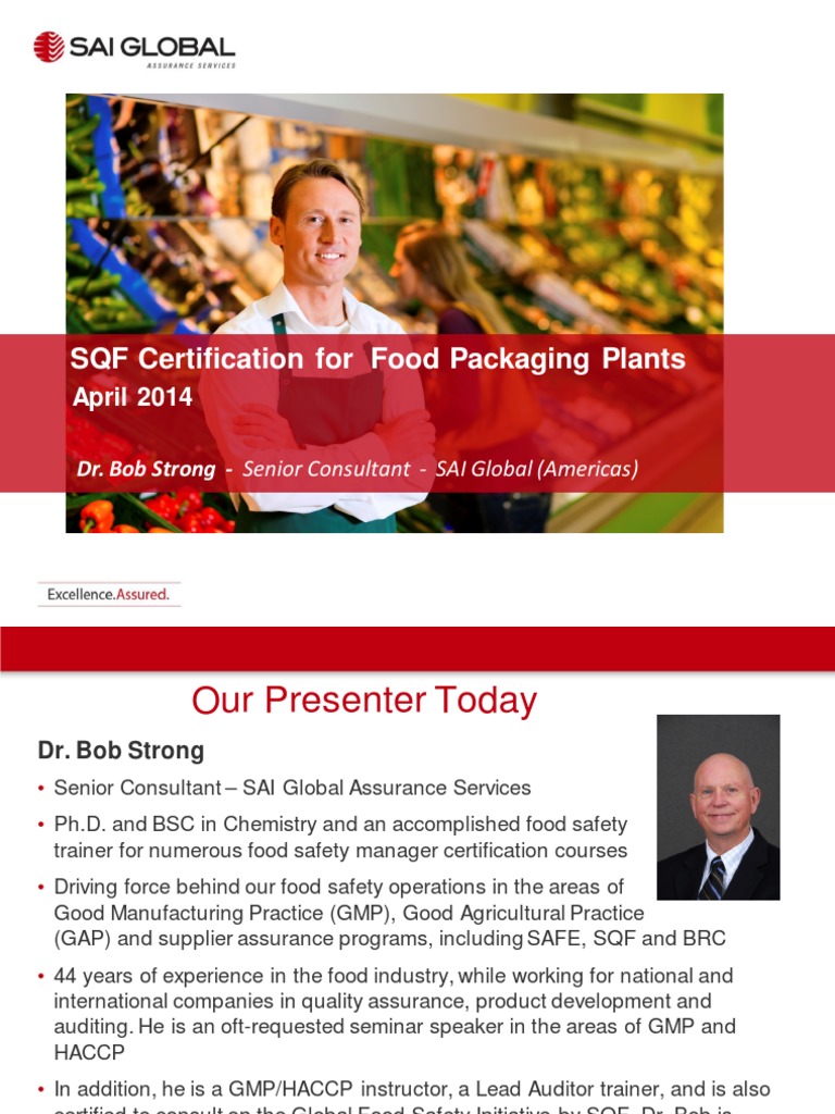 SQF Certification-Food Packaging | PDF | Food Safety | Audit
