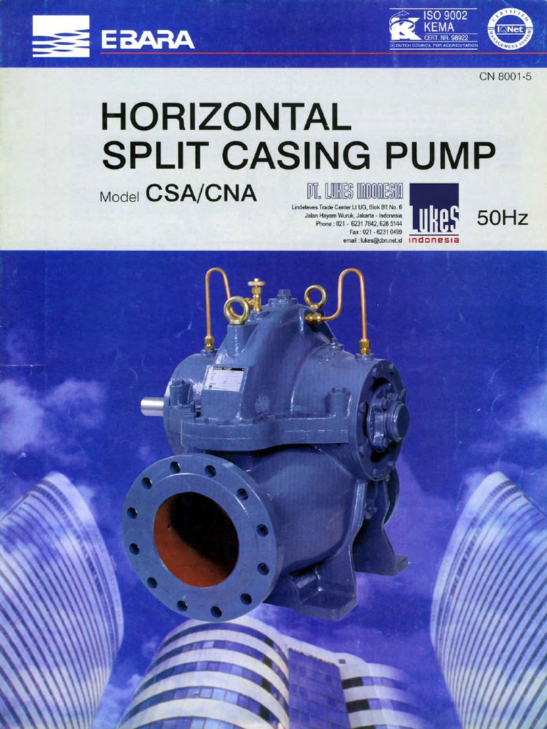 Ebara Horizontal Split Casing - CSA-CNA | PDF