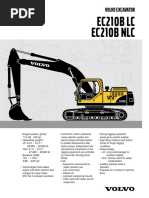 Volvo EC210B Excavator Specifications | PDF | Machines | Mechanical ...