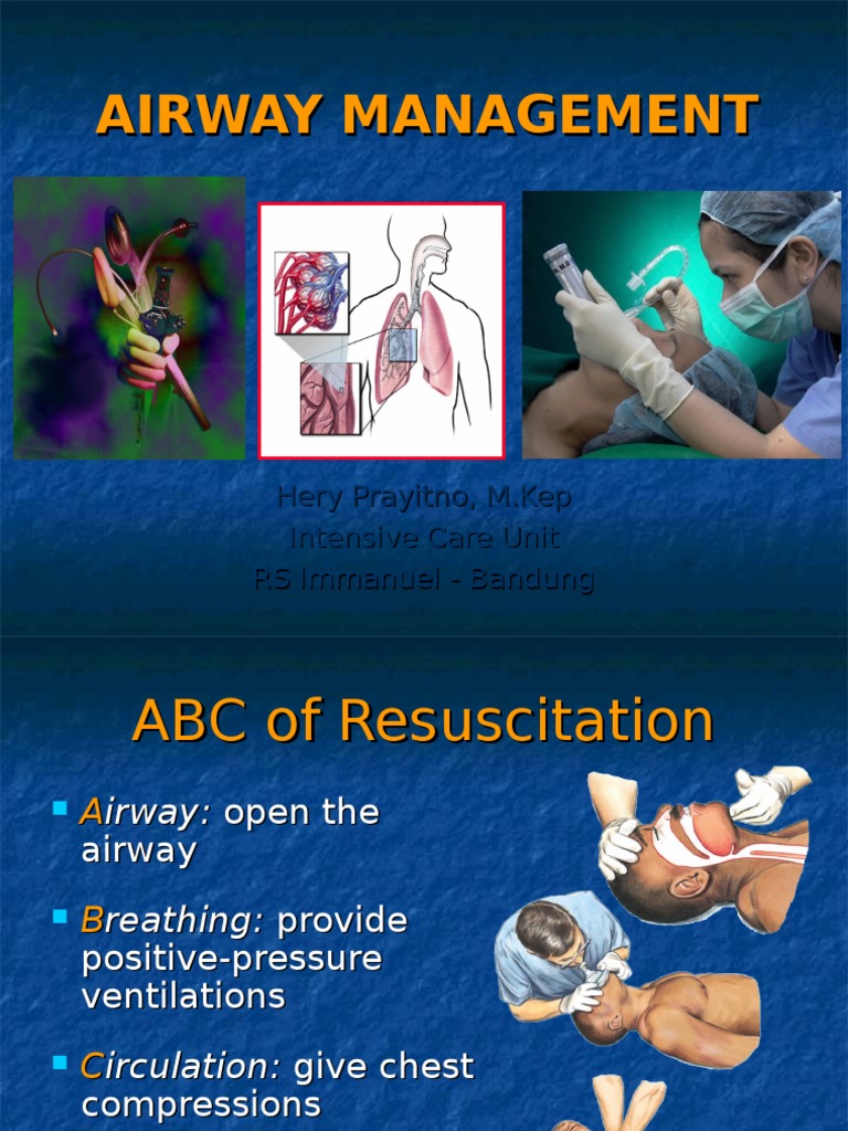 Airway Management | PDF | Respiratory System | Clinical Medicine