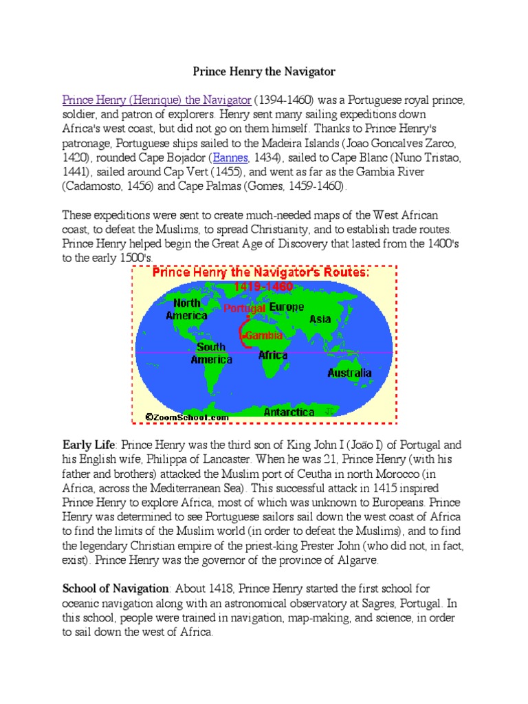 Prince Henry The Navigator | PDF | Exploration | Geography