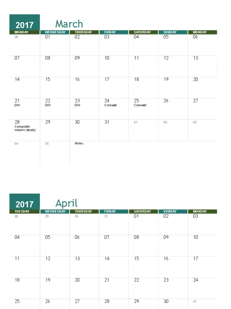 Academic Calendar (Any Year) 1 | PDF | Schools | Educational Institutions