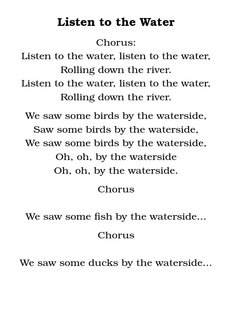 Water Cycle Song Lyrics | PDF | Home & Garden | Art