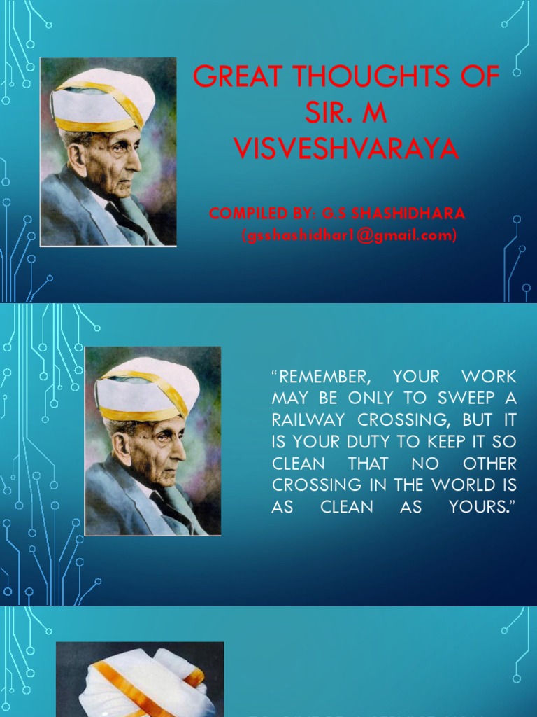Sir M Visveswaraya Quotes | PDF | Economies
