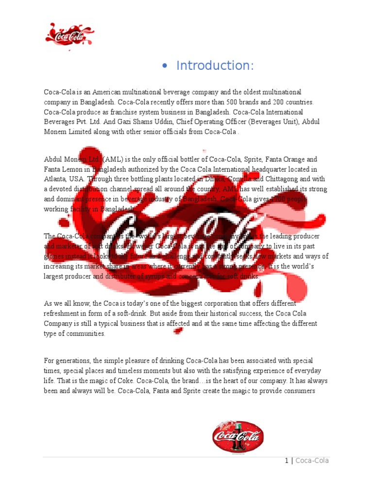 Cocacola | PDF | Coca Cola | The Coca Cola Company